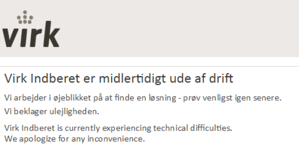 CVR og Virk.dk sendt til tælling - brugerne mødes med fejlmeddelelser ...